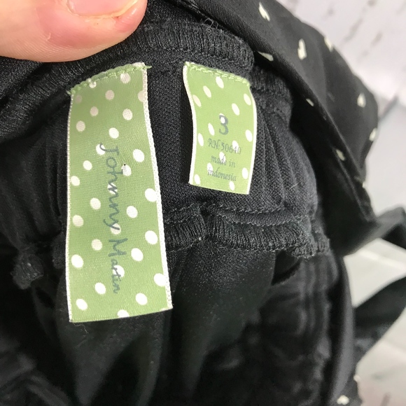 Johnny Martin | Dresses | Johnny Martin Black White Heart Polka ...